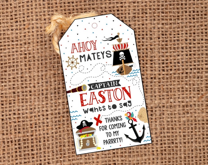 Pirate Treat Bags 6ct Pirate Birthday Party Pirate Party - Etsy