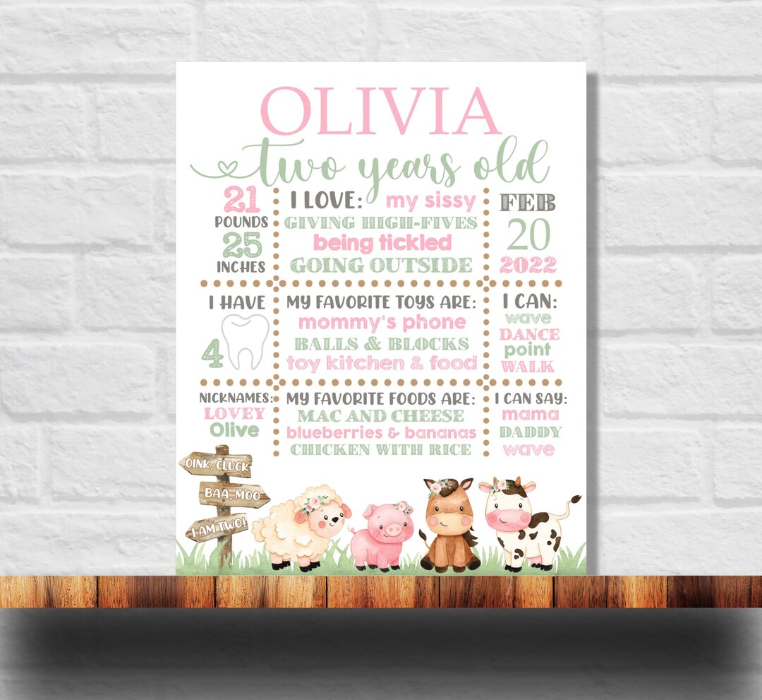 Editable Girl Farm Milestone, Farmer Milestone, Oink Cluck Baa Moo ...
