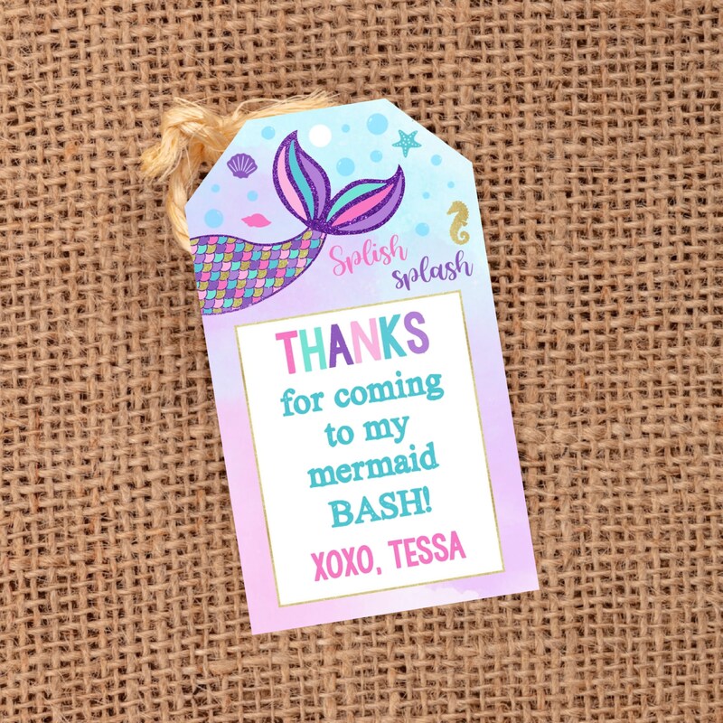 Mermaid Food Tags - Etsy