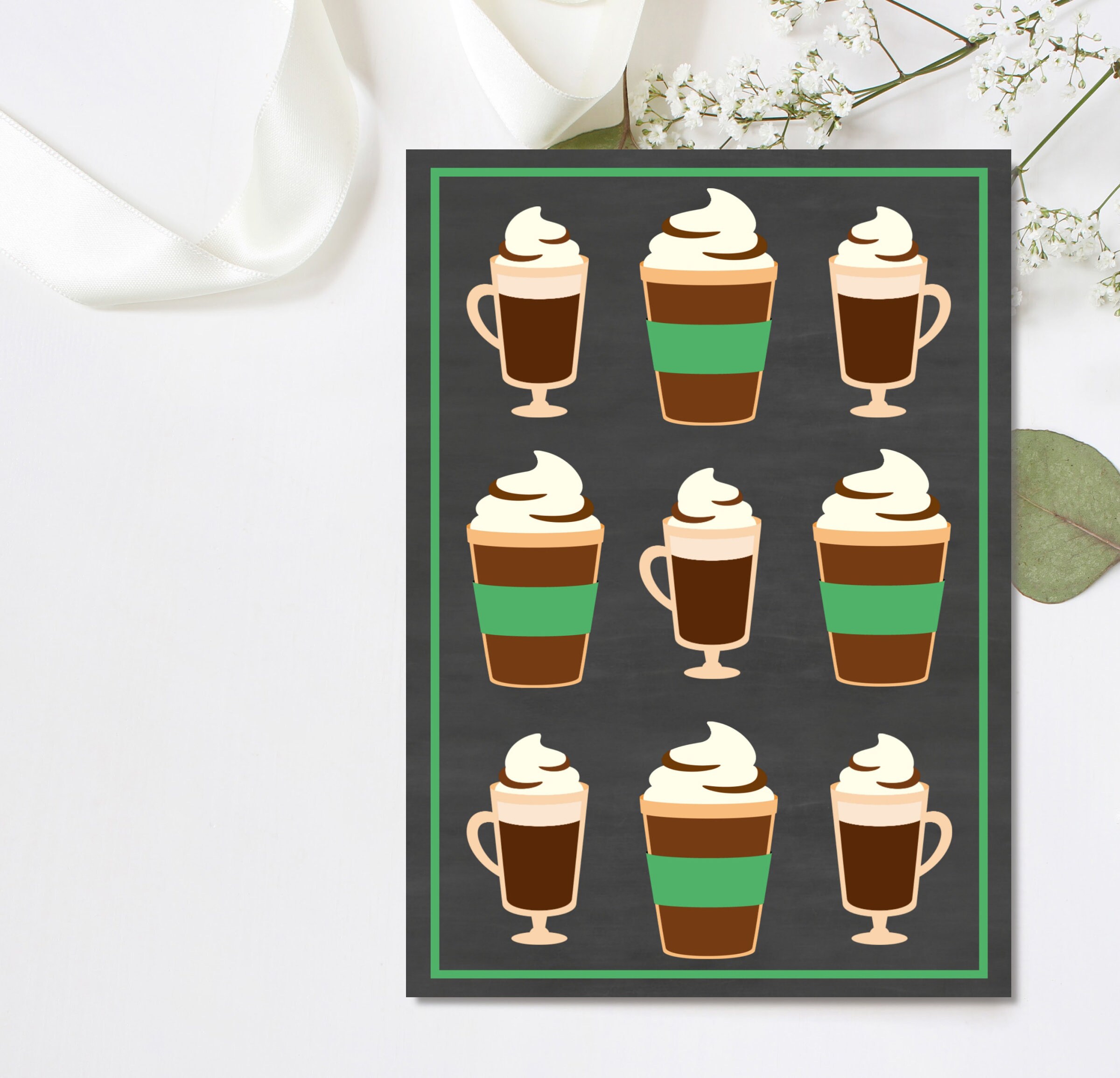 Editable Coffee Birthday Invitation Coffee Invitation 4x6 & - Etsy