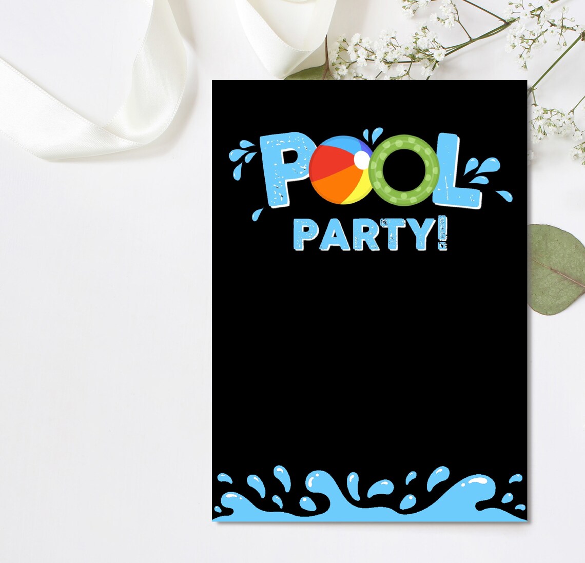 Editable Pool Party Invitation Pool Party Birthday - Etsy