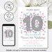 Editable 10th Birthday Invitation, Double Digits Invitation, Peace Out ...