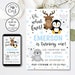 Editable Winter Animals Invitation, Winter Birthday Invitation, Winter ...