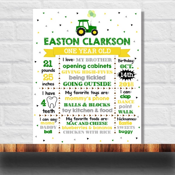 Tractor Chalkboard - Etsy