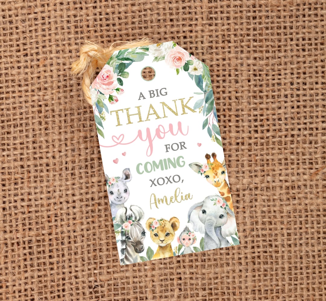 Editable Two Wild Party Favor Tag, Wild One Favor Tag, Young Wild and ...