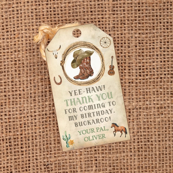 Cowboy Tags - Etsy