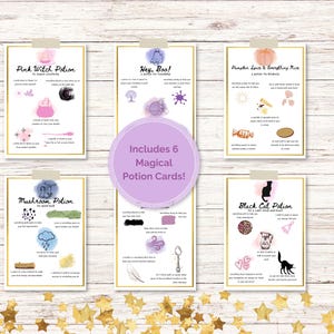 Potion Cards, Magic Potions, Printable Mud Kitchen Recipes, Kids ...
