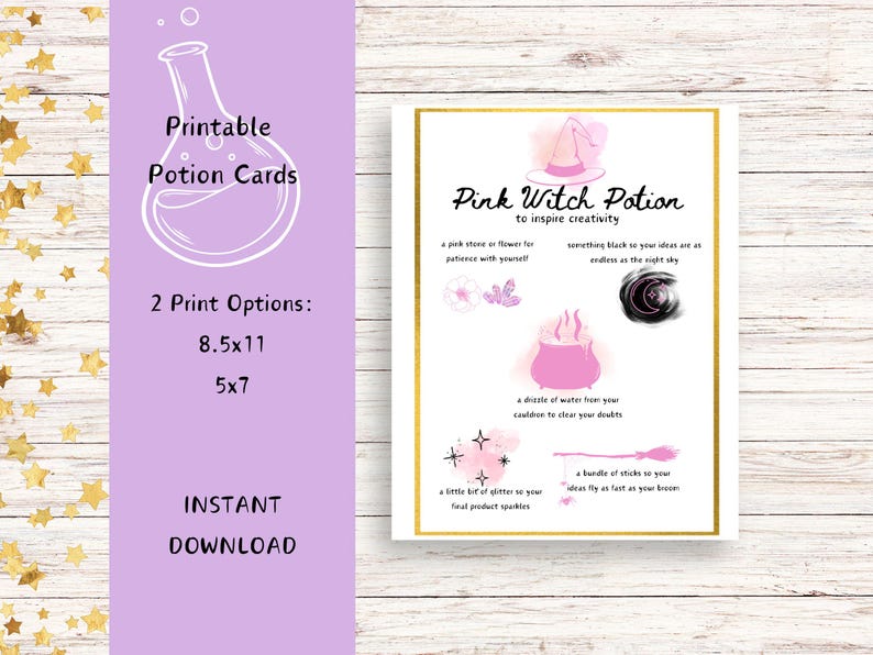 Potion Cards, Magic Potions, Printable Mud Kitchen Recipes, Kids ...