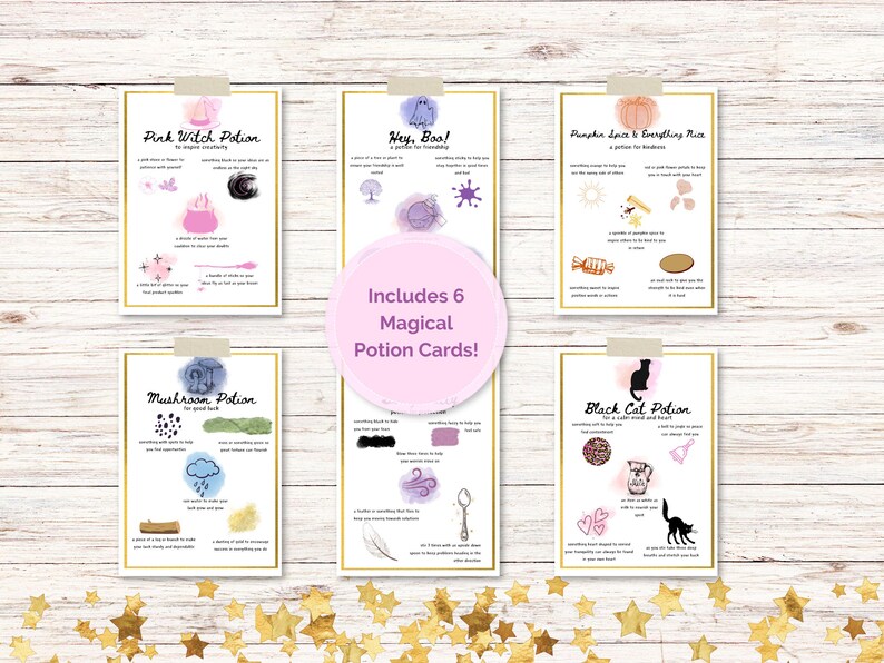 Potion Cards, Magic Potions, Printable Mud Kitchen Recipes, Kids ...