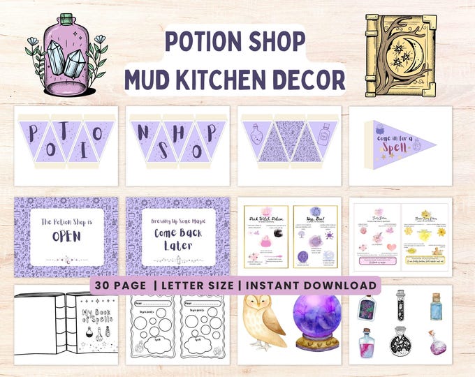 Potion Play Recipe Cards | Potions | Potion Play | Potion Cards | Mud ...