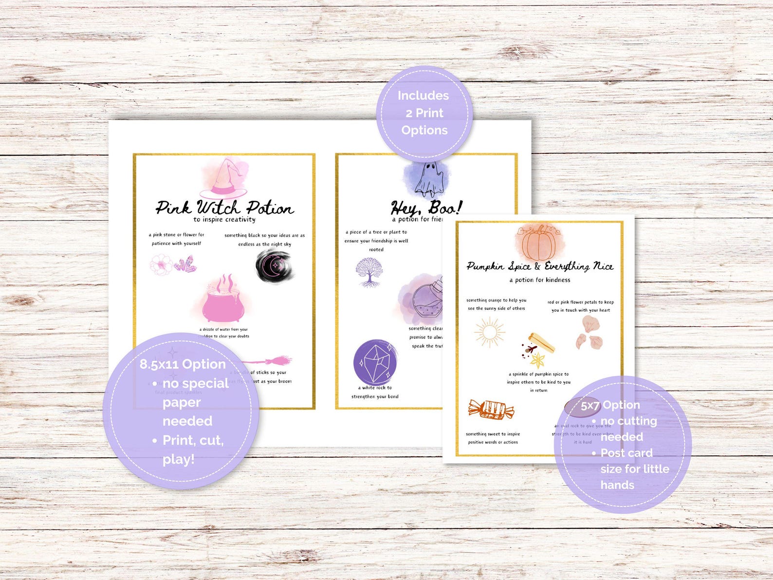 Potion Cards, Magic Potions, Printable Mud Kitchen Recipes, Kids ...