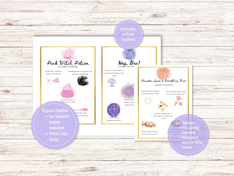 Potion Cards, Magic Potions, Printable Mud Kitchen Recipes, Kids ...