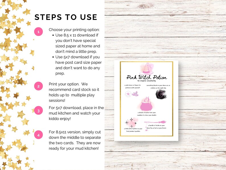 Potion Cards, Magic Potions, Printable Mud Kitchen Recipes, Kids ...