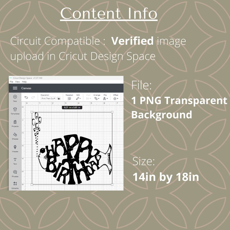 Happy Birthday Phish PNG Design, Cricut Compatible, Wood Burning ...