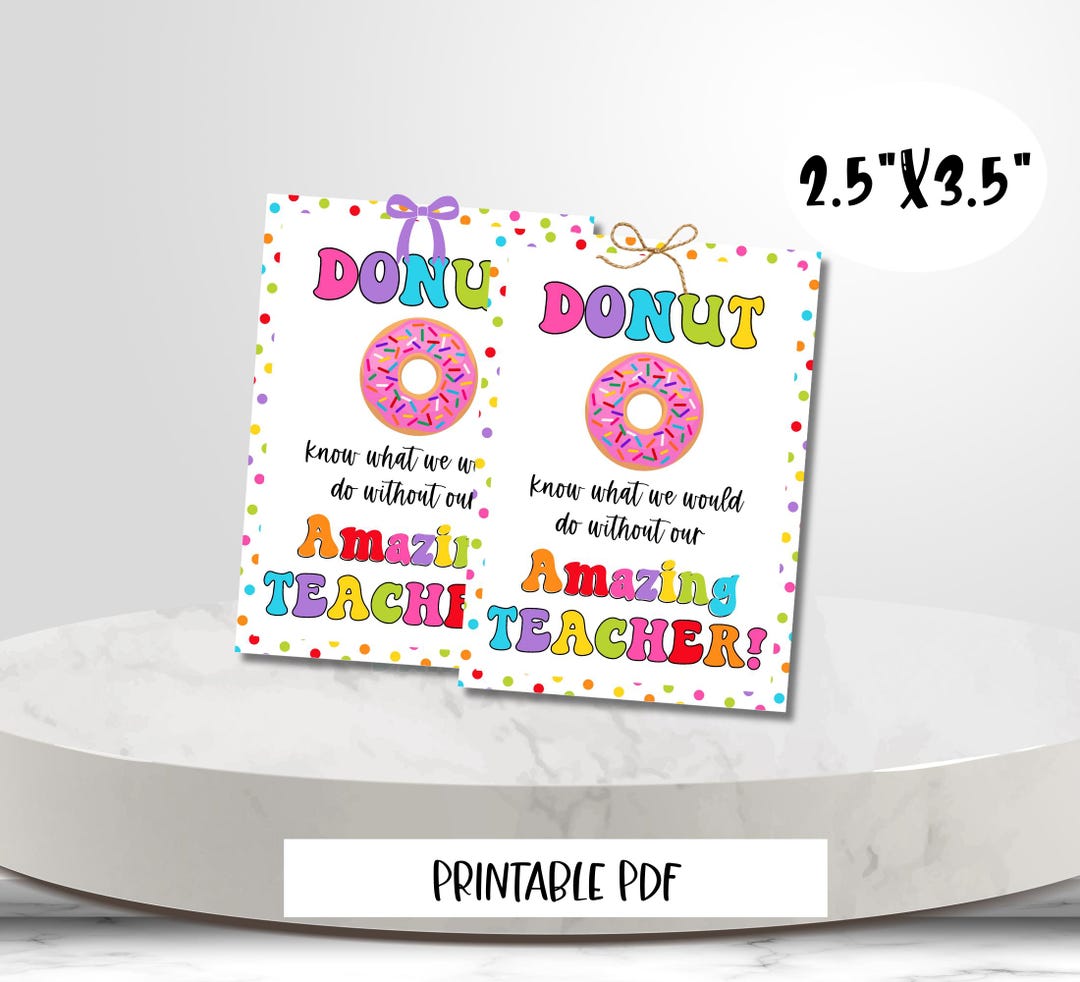 Amazing TEACHER Appreciation Thank You Gift Tag|teacher Staff Nurse ...