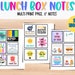 Christian Lunchbox Notes for Kids. Printable School Notes. Affirmation ...