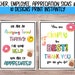 10 TEACHER APPRECIATION Snack & Treat Signs Bundle|staff and Employee ...