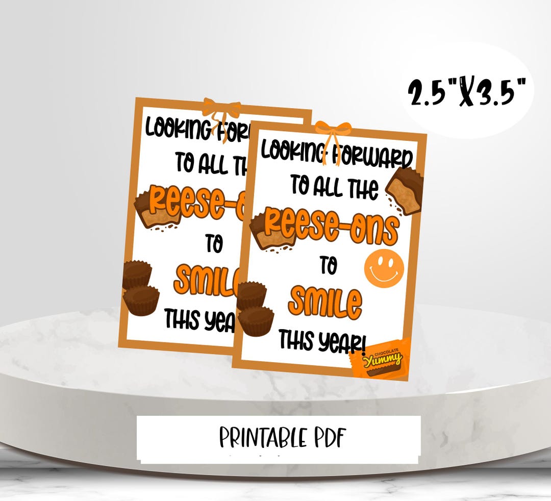 Reese's Thank You Gift Tag: Teacher, Nurse, Staff Appreciation (digital ...