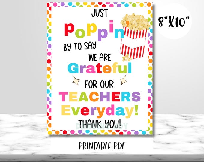 Printable Staff Appreciation Sign, Teacher Employee Appreciation Sign ...