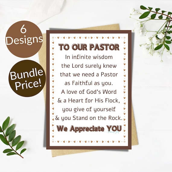 Free Printables For Pastor Appreciation Month Pastor