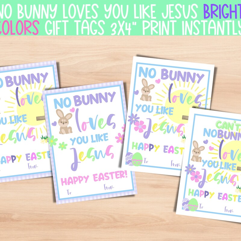 No Bunny Loves You Like Jesus - Etsy
