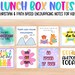 Christian Lunchbox Notes for Kids. Printable School Notes. Affirmation ...