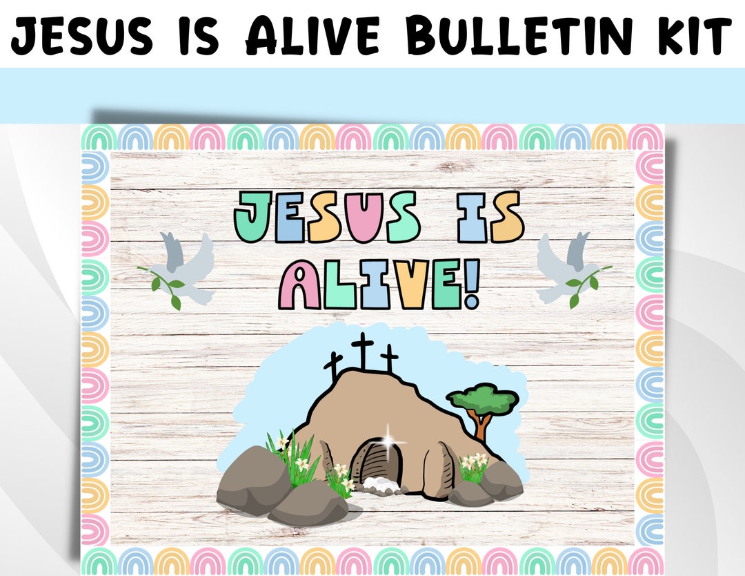 EASTER BULLETIN Board Kit|christian School Bulletin Board Kit|classroom ...