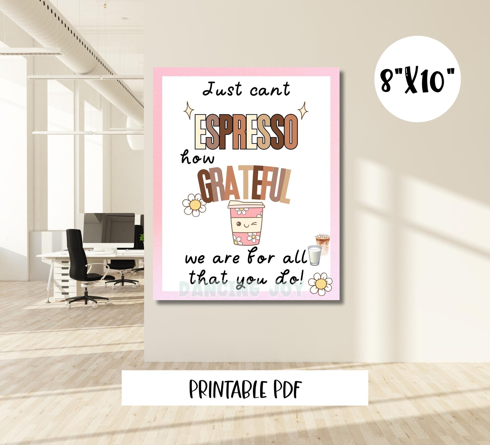 ESPRESSO APPRECIATION Sign|teacher, Staff, Employee Appreciation|coffee ...