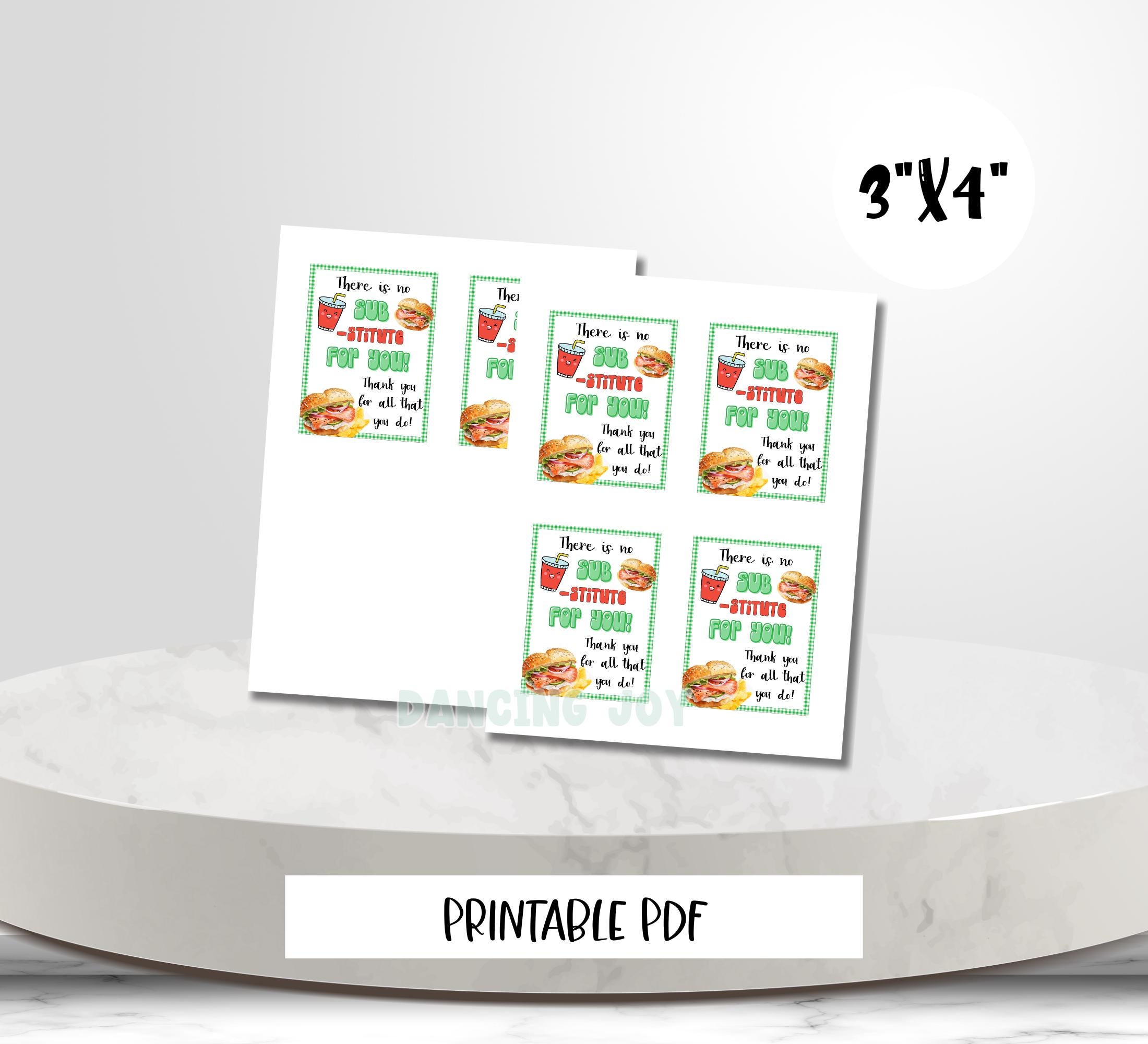 Staff Treat & Candy APPRECIATION Gift Tag|teacher Appreciation Tag ...