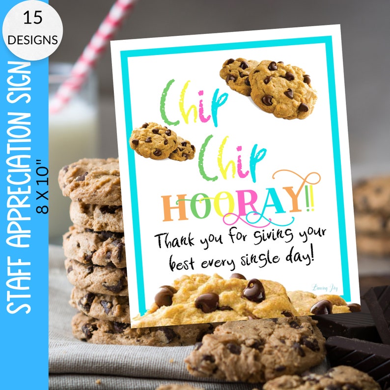 15 TEACHER APPRECIATION Snack & Treat Signs Bundlestaff and - Etsy