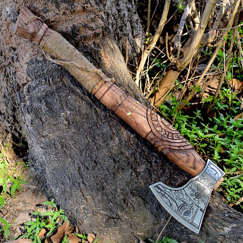 Custom Hand Forge Viking Axe Carbon Steel With Engraved - Etsy Canada