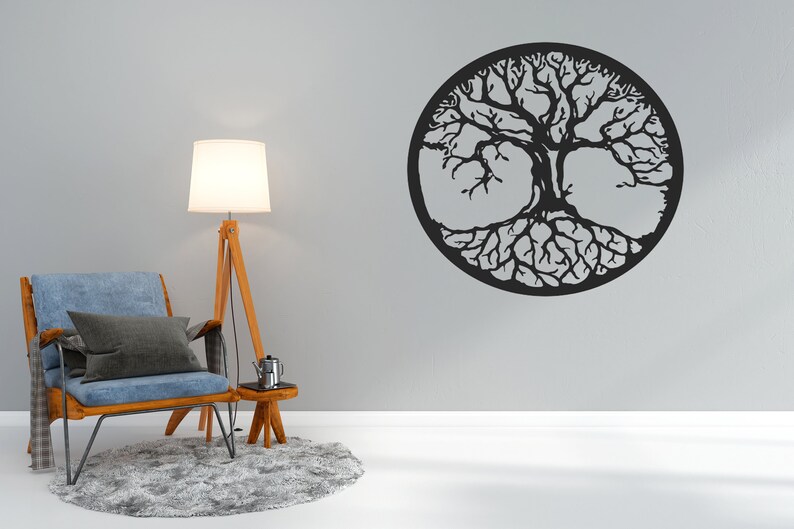 Tree Branches Dxf, Autumn Tree Svg, Tree of Life Interior Decor, Svg ...