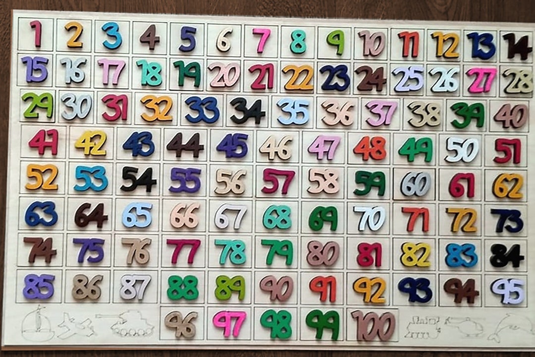 Laser Cut Wooden Educational Learning Toy Number Puzzle CNC File, Laser ...