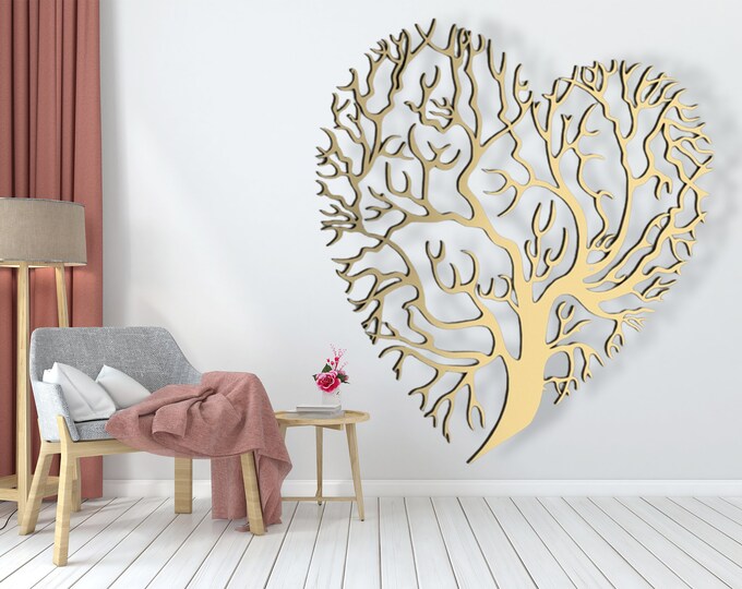 Heart Tree Love Digital File for Laser and CNC Ai Svg Cdr Eps Laser Cut ...