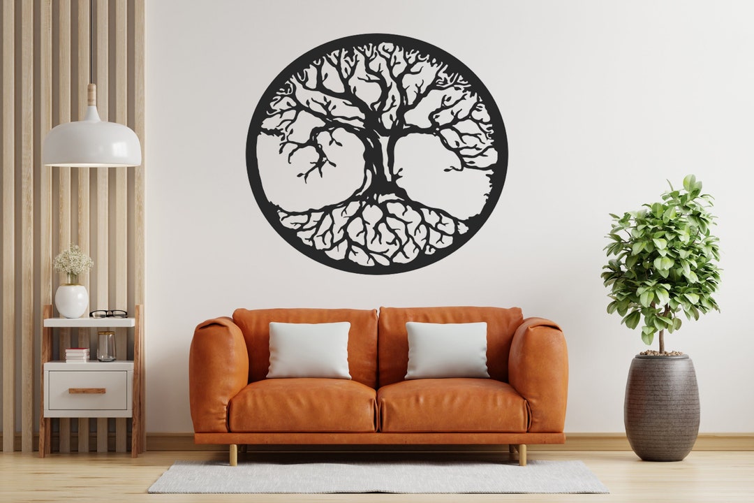 Tree Branches Dxf, Autumn Tree Svg, Tree of Life Interior Decor, Svg ...