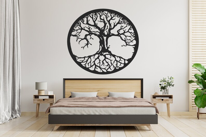 Tree Branches Dxf, Autumn Tree Svg, Tree of Life Interior Decor, Svg ...