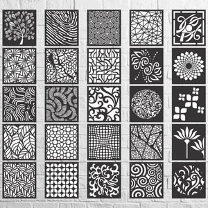 Decorative Screen Patterns Collection | CNC File, Laser Cutting File ...