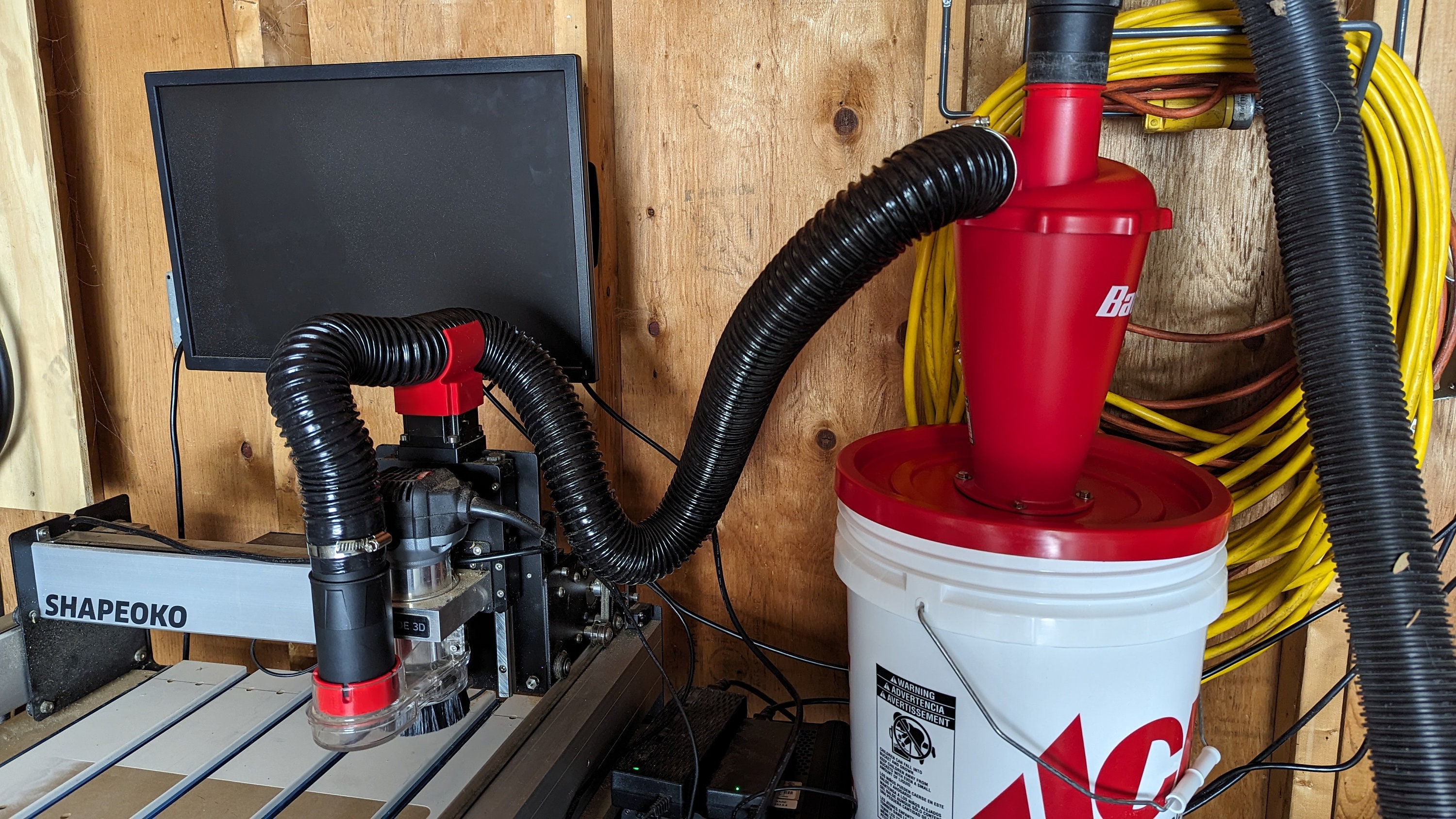 Bauer Cyclone Dust Separator Adapter Kit for Carbide 3D Shapeoko 3 - Etsy