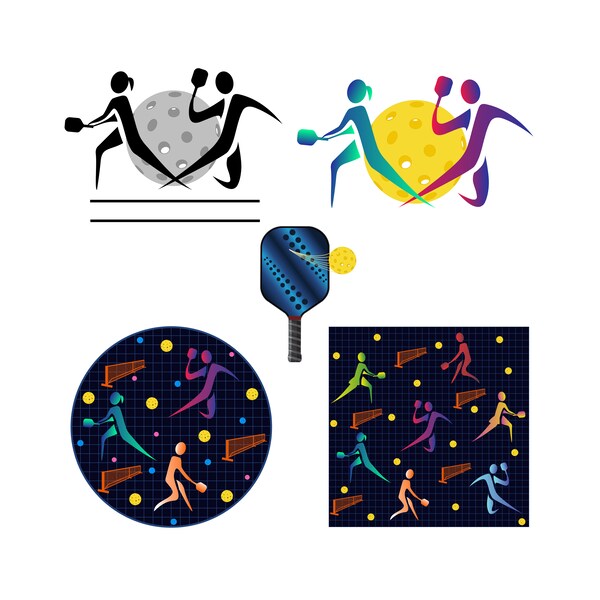 Pickleball Embroidery Designs - Etsy