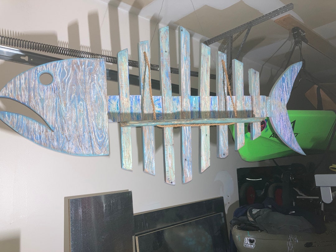 Fish Bones Shelf Made From Pallets and Driftwood - Etsy
