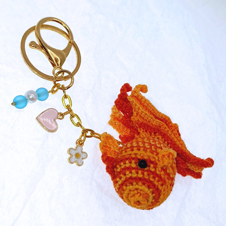 J-hope Daydream Inspired Crochet Goldfish Keychain - Etsy
