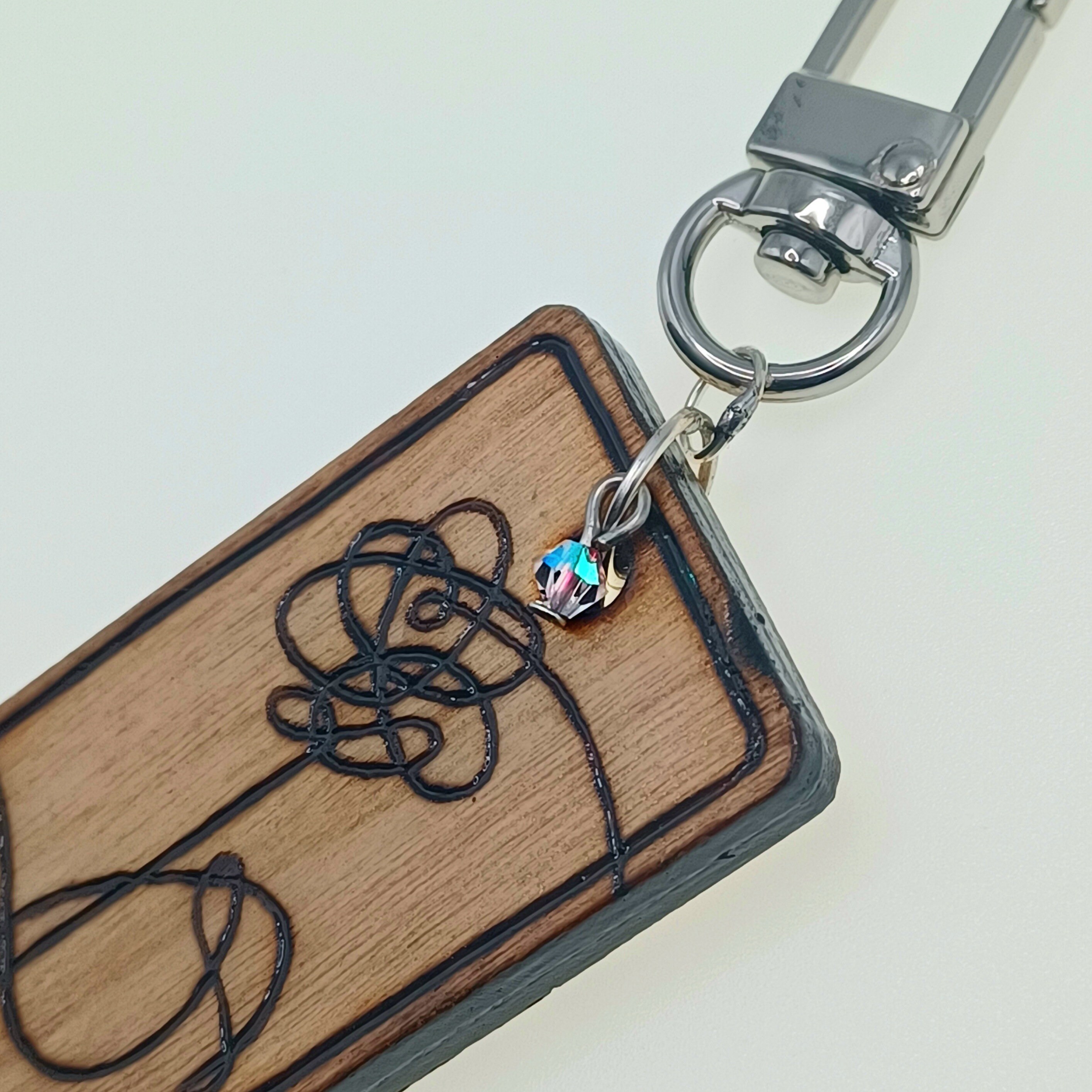 BTS Love Yourself Wood Burned Keychain - Double Sided - Etsy