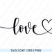 Retro Font Love Heart SVG Digital Download for Crafters, Valentine ...