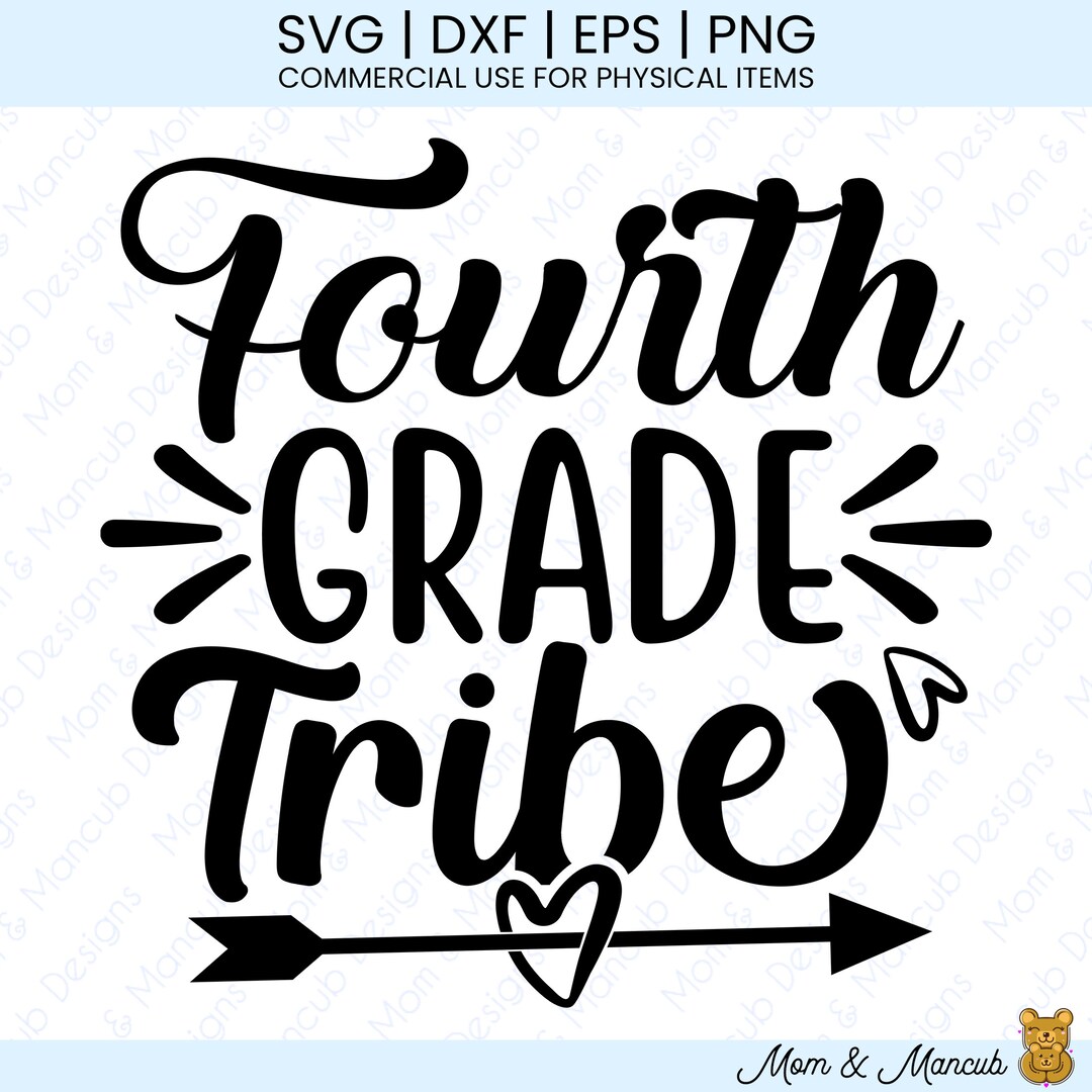 Fourth Grade Tribe SVG Digital Download Cut File for Crafters - Etsy