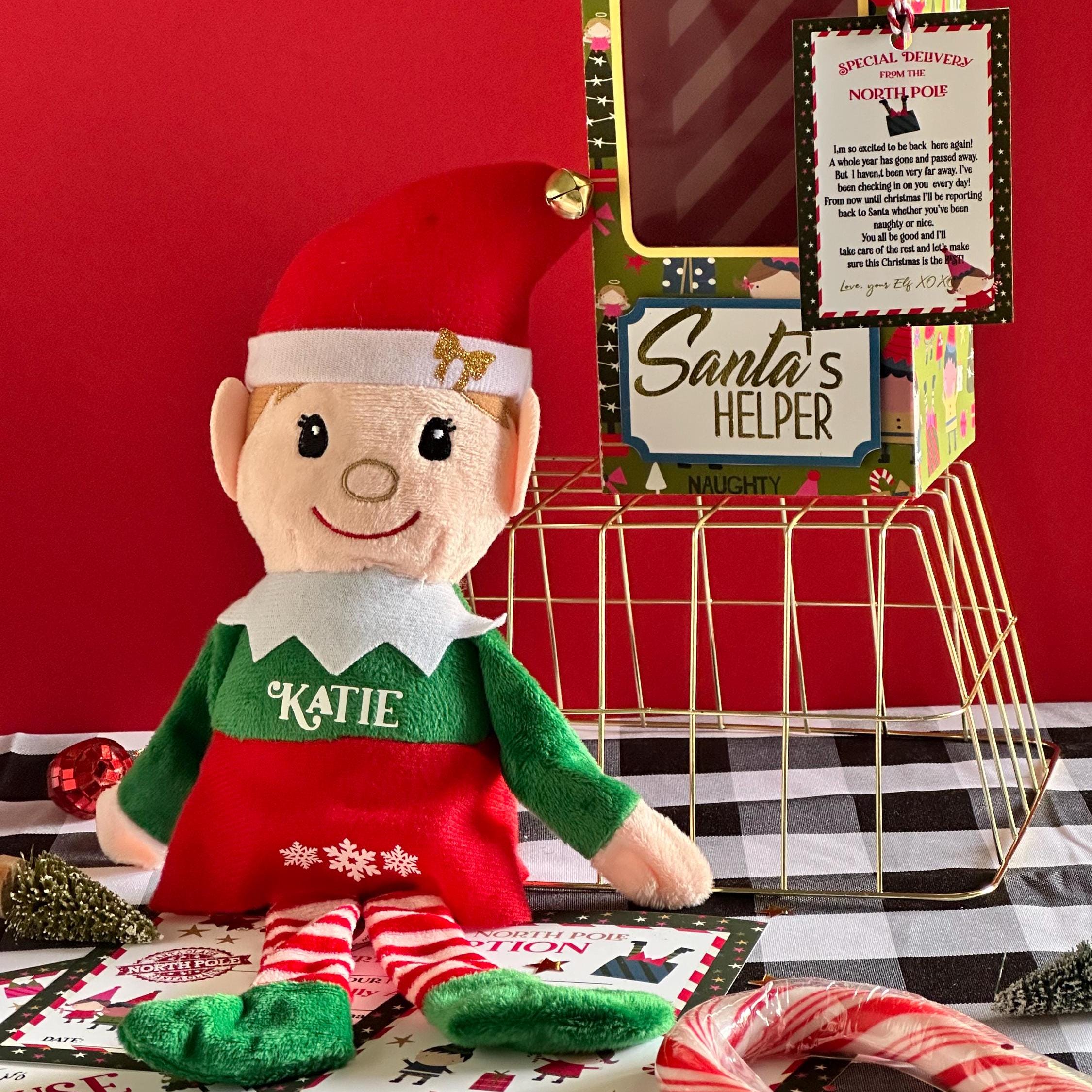 Personalized Plush Elf Christmas Gift: Santa's Helper Kit - Etsy