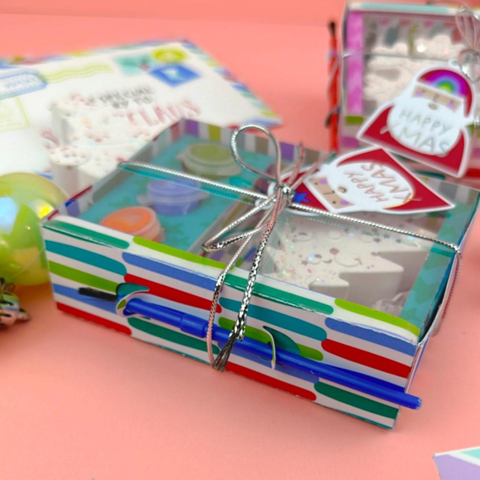 Christmas Painting Kit Favors: Glitter Plaster Figures, Set of 2 - Etsy
