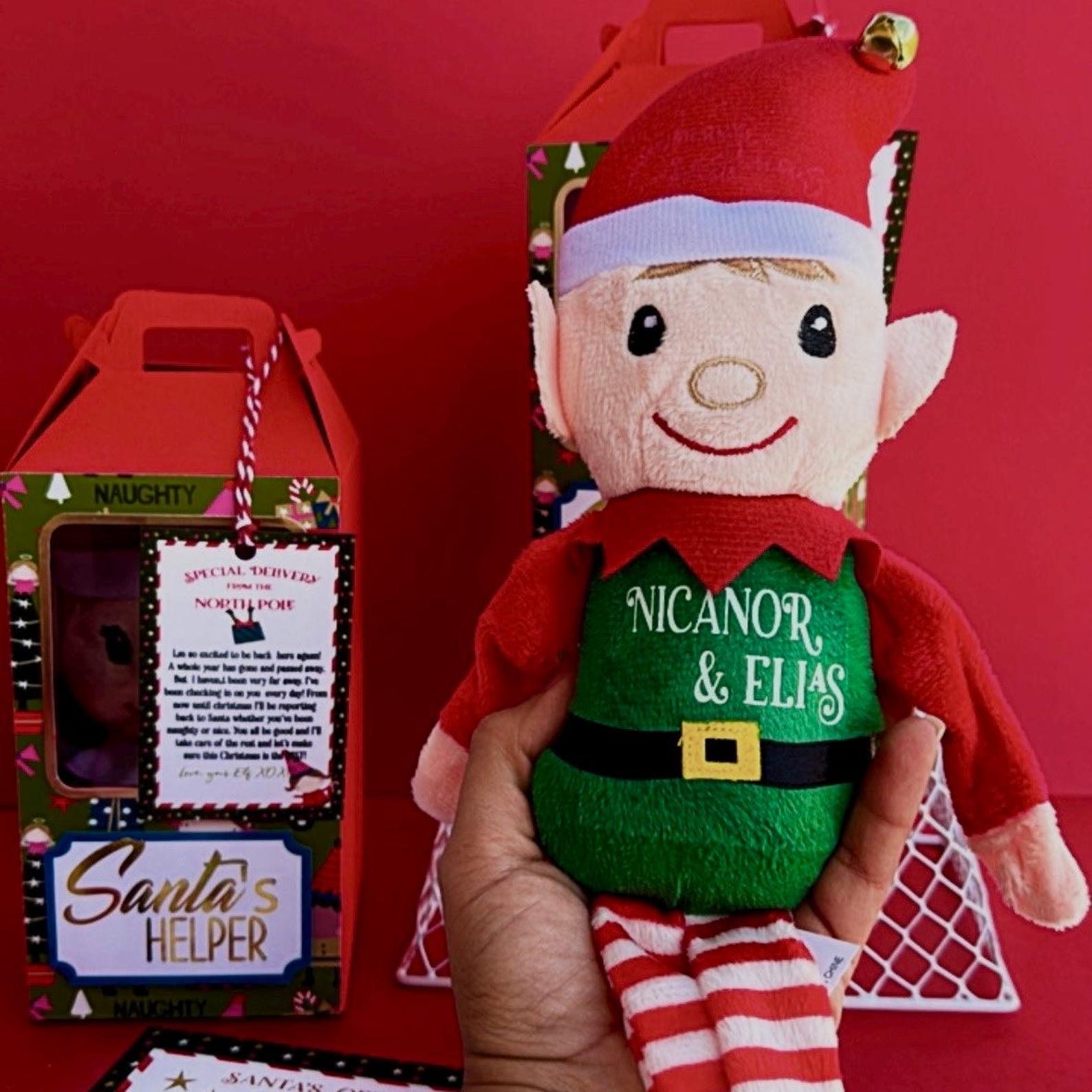 Personalized Plush Elf Christmas Gift: Santa's Helper Kit - Etsy