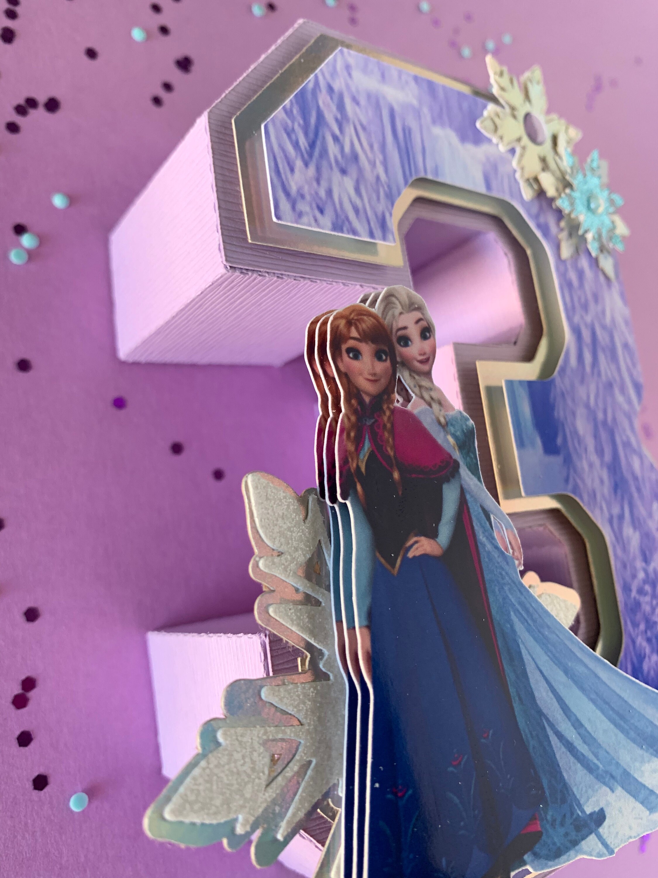 Frozen 3D Number, Frozen 3D Letter, Frozen Party Decorations, Frozen ...