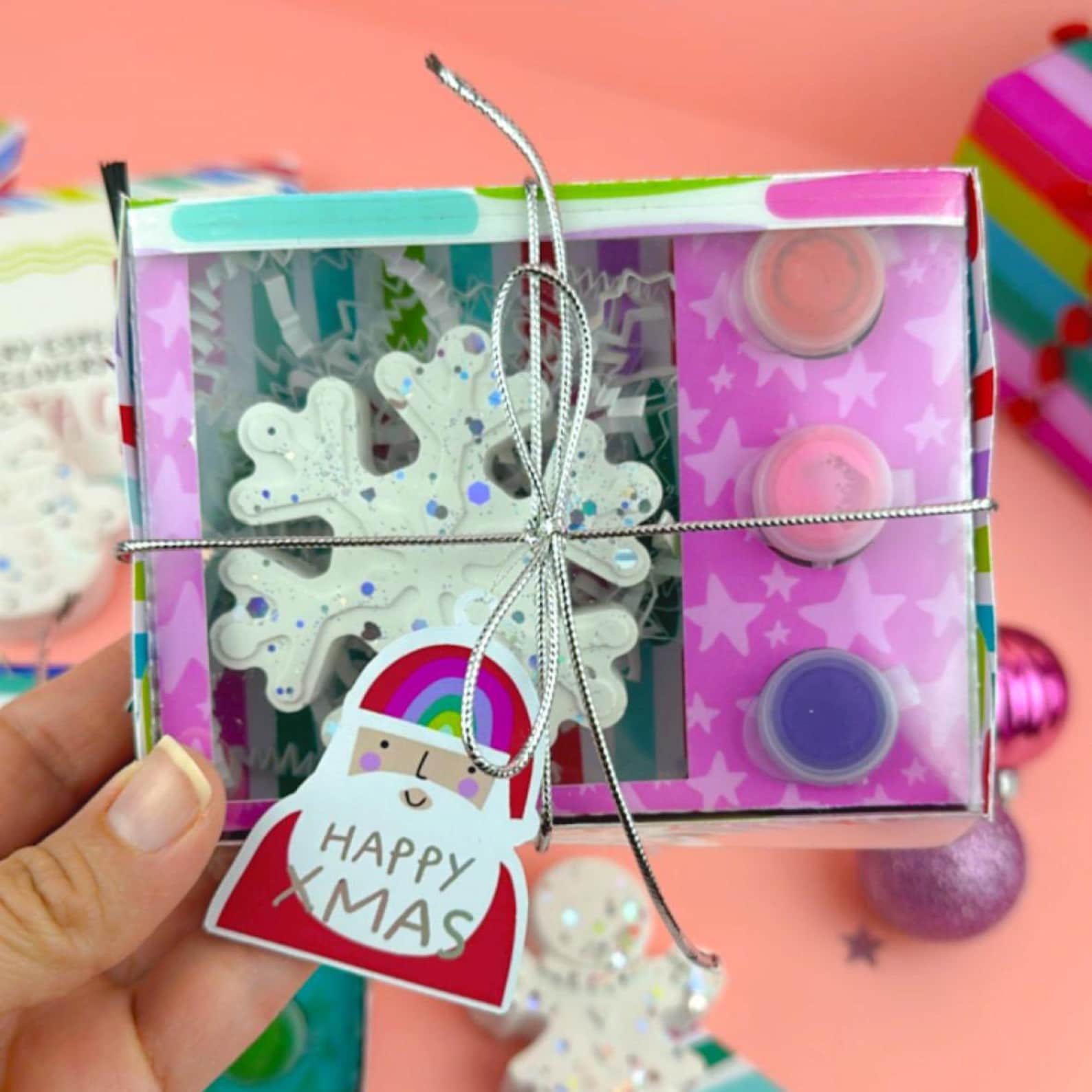 Christmas Painting Kit Favors: Glitter Plaster Figures, Set of 2 - Etsy