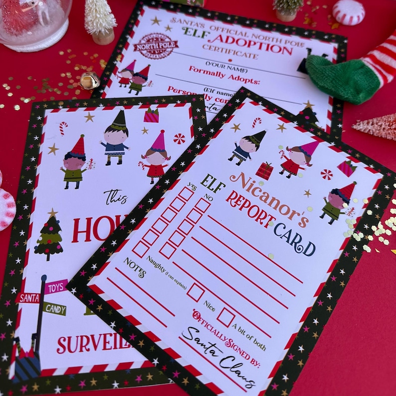 Personalized Plush Elf Christmas Gift: Santa's Helper Kit - Etsy